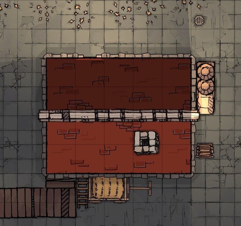 Simple City Streets Battle Map, Dnd Battle Map, D&D, Battlemap ...