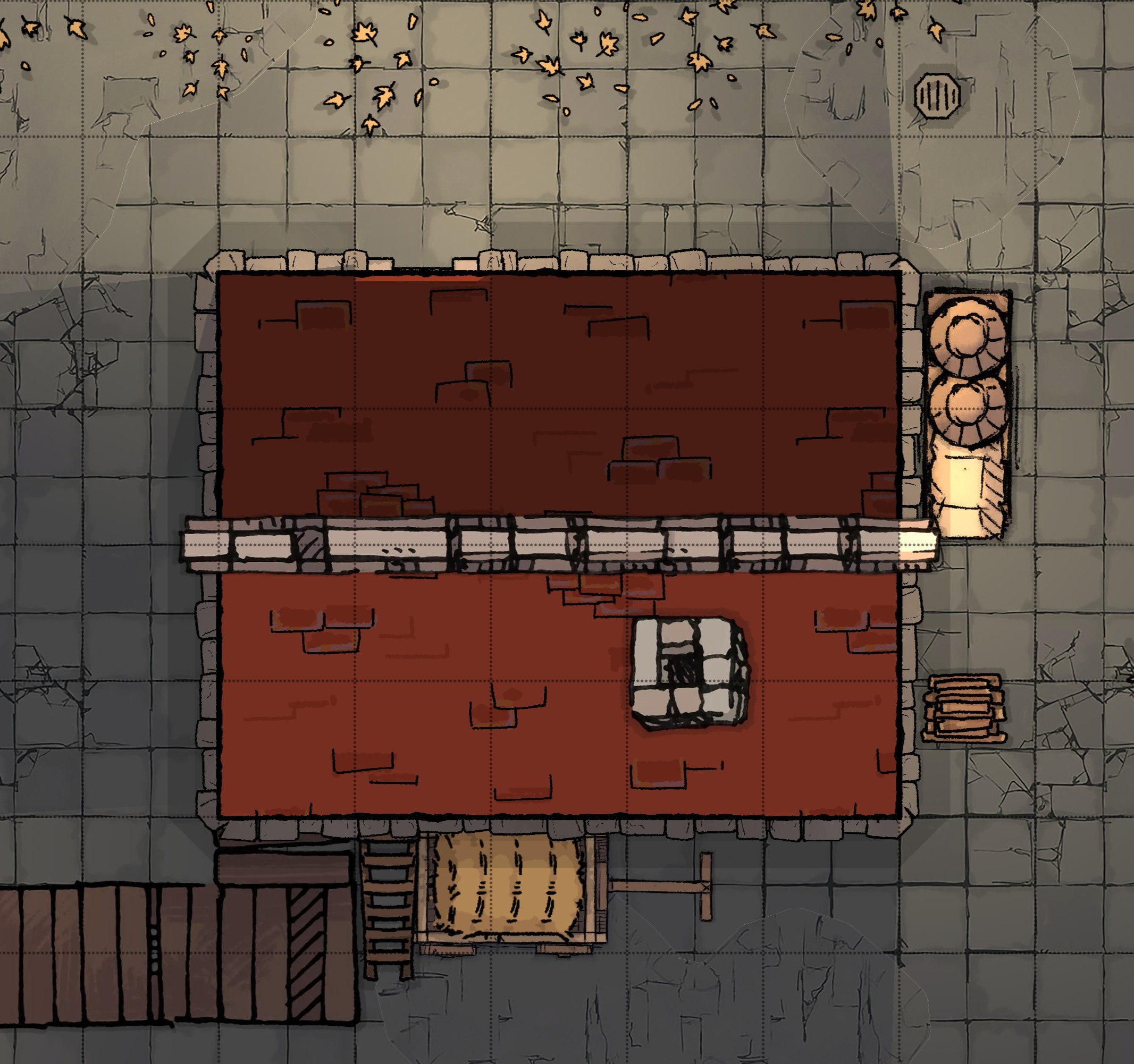 Simple City Streets Battle Map, Dnd Battle Map, D&D, Battlemap ...