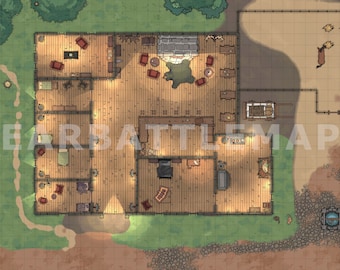 Simple City Streets Battle Map, Dnd Battle Map, D&D, Battlemap ...