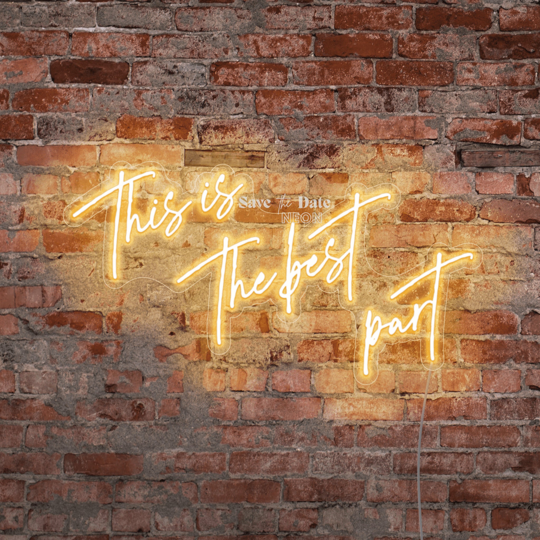 This is the Best Part Wedding Neon Sign, Wedding Reception Neon Sign ...