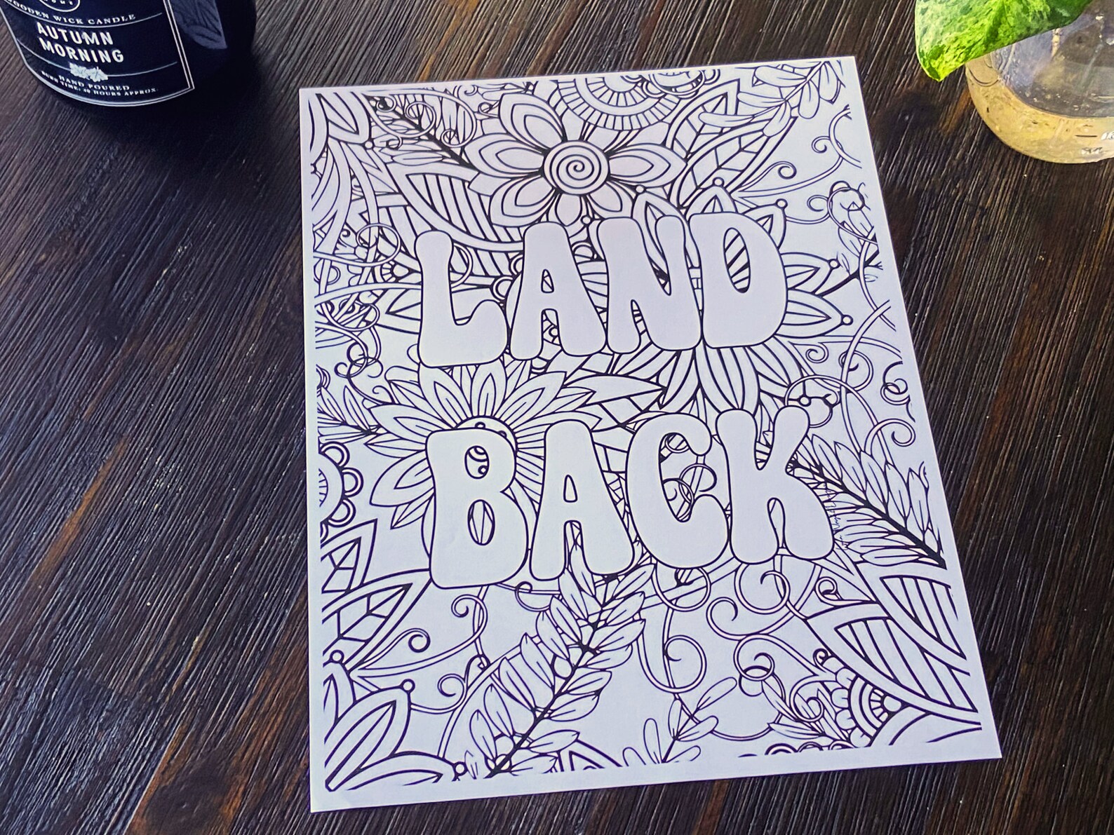 Indigenous Coloring Page Affirmations, Vol 1, 20 Floral Mandala ...