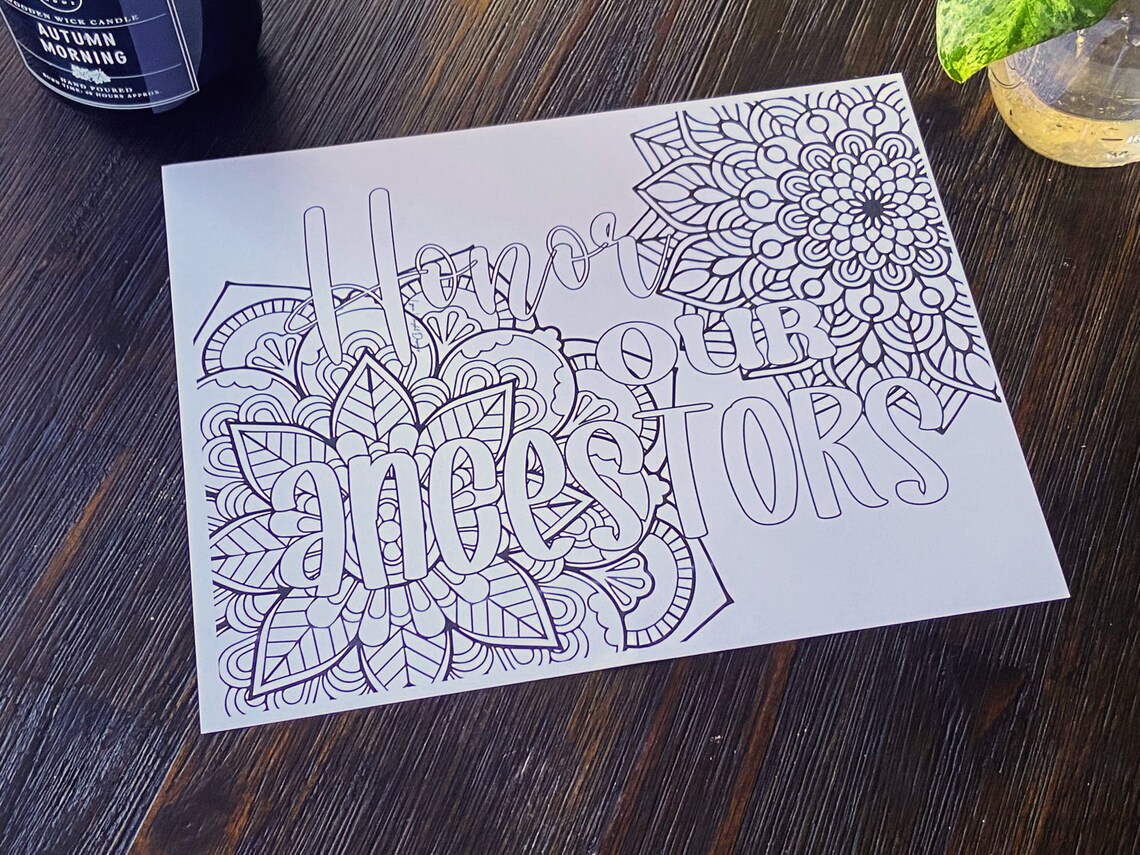 BIPOC Indigenous Coloring Page Affirmations, Vol. 1, 20 Mandala Adult ...
