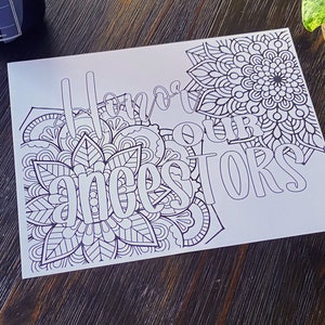 BIPOC Indigenous Coloring Page Affirmations, Vol. 1, 20 Mandala Adult ...