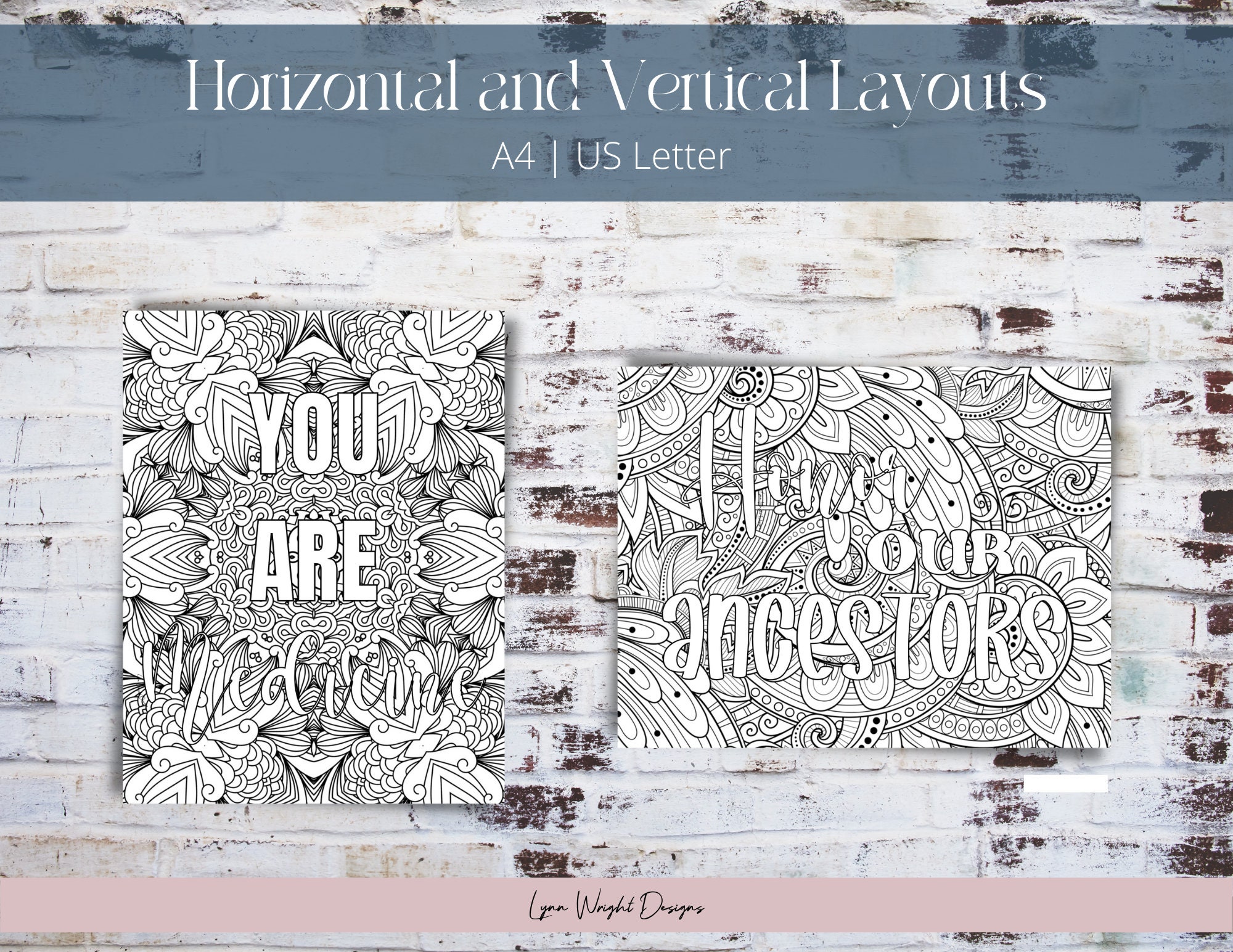 Indigenous Coloring Page Affirmations, Vol 1, 20 Floral Mandala ...
