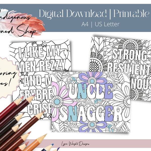Bipoc Coloring Pages - Etsy