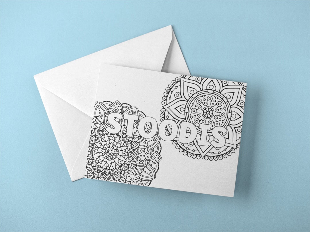 Funny Indigenous 5-pack Greeting Cards, Mandala Coloring Funny Assorted ...