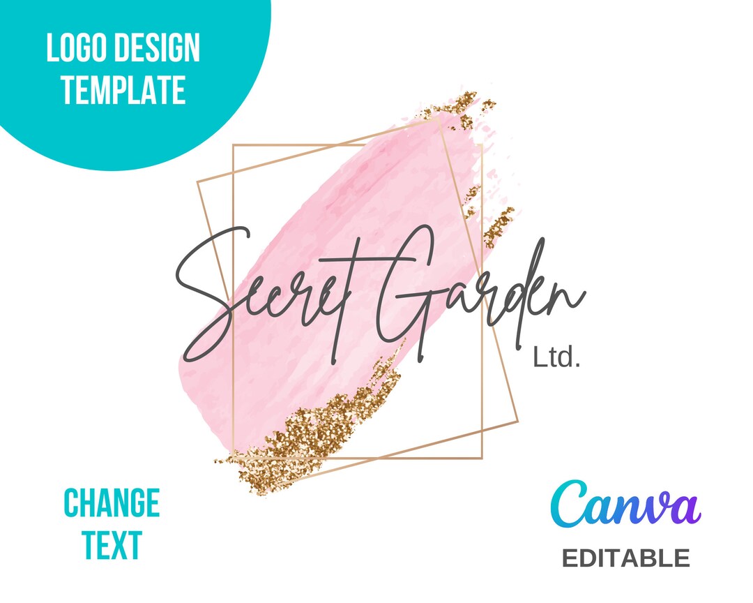 Logo Design Template | Canva Editable | Digital Download | DIY Branding ...