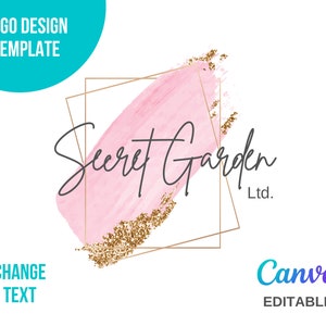 Logo Design Template | Canva Editable | Digital Download | DIY Branding ...
