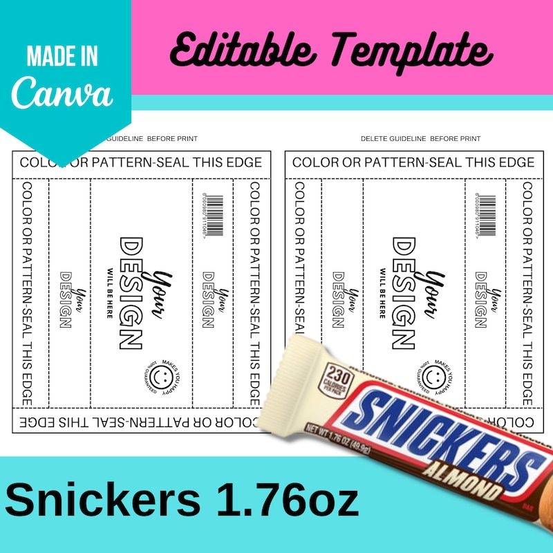 Snicker Bar Wrap - Etsy UK