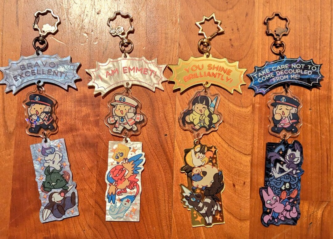 Chibi Quote Linking Charms - Etsy