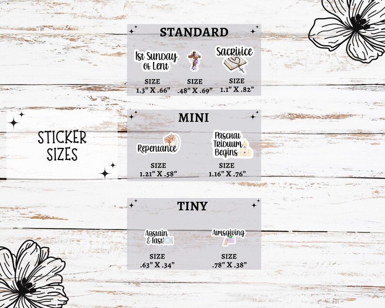 2026 Christian Lent Easter Planner Stickers Religious Fasting Prayer ...