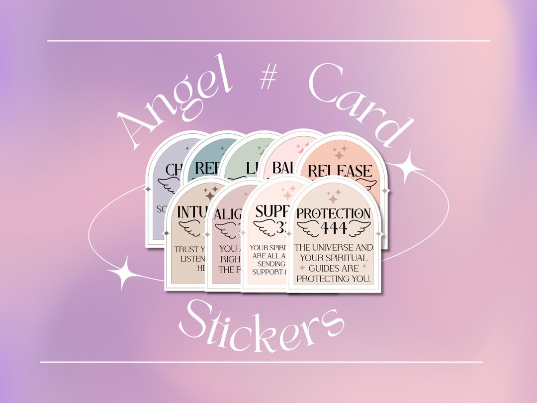 Angel Number Stickers | Laptop Sticker | Vinyl Sticker | Cute Sticker ...
