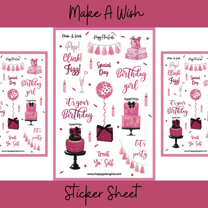 Birthday Planner Stickers - Etsy