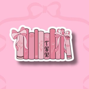 TBR Book Lineup Sticker- Laptop Sticker- Waterbottle Sticker ...