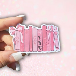 TBR Book Lineup Sticker- Laptop Sticker- Waterbottle Sticker ...