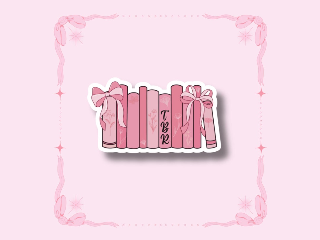 TBR Book Lineup Sticker- Laptop Sticker- Waterbottle Sticker ...