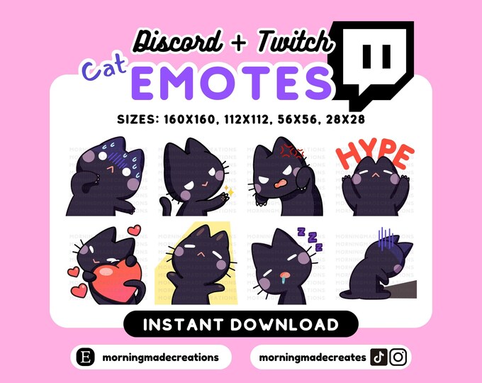 Kitty Cat Twitch Emotes, Cute Twitch Emote, Twitch Cat Emotes, Twitch ...