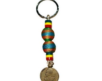 African Drum Keychain - Etsy