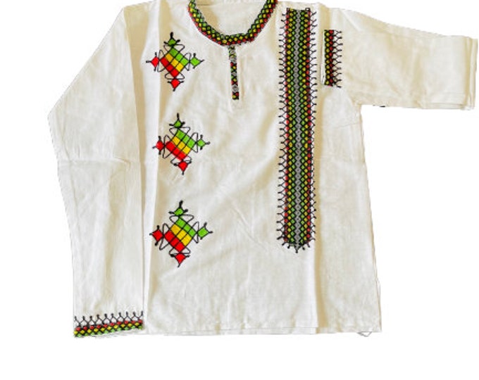 Ethiopian Traditional T-shirt , Habesha Man Cloth, Eritrean Cloth ...
