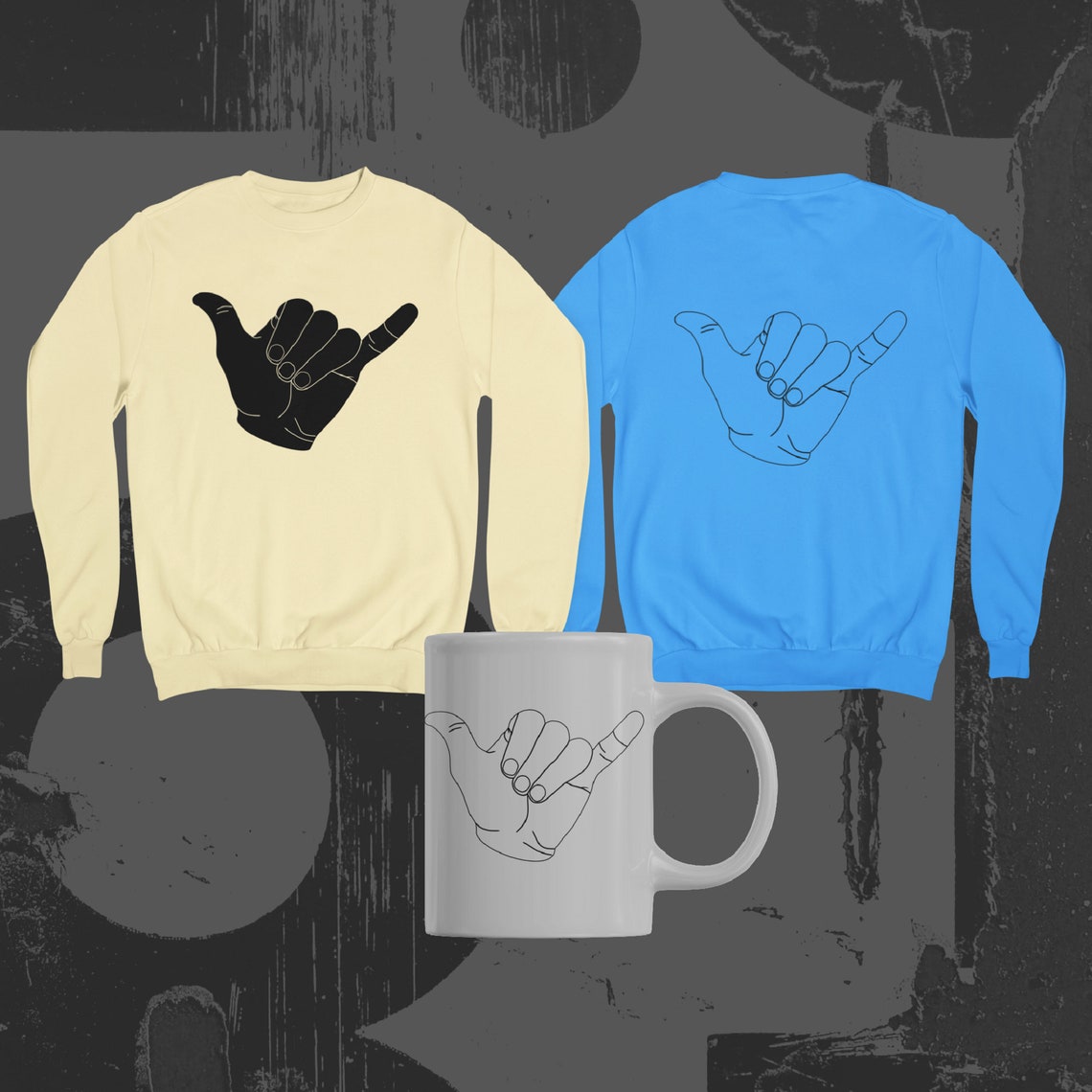 Shaka Silhouette Svg Shaka Outline Svg Shaka Tshirt Designs - Etsy