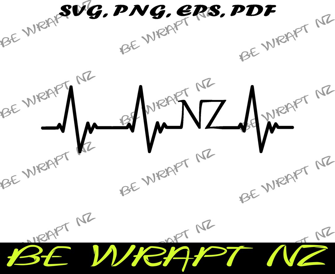 Heartbeat Svg, New Zealand, Pulse Svg , Pulse , Love Svg , Love ...
