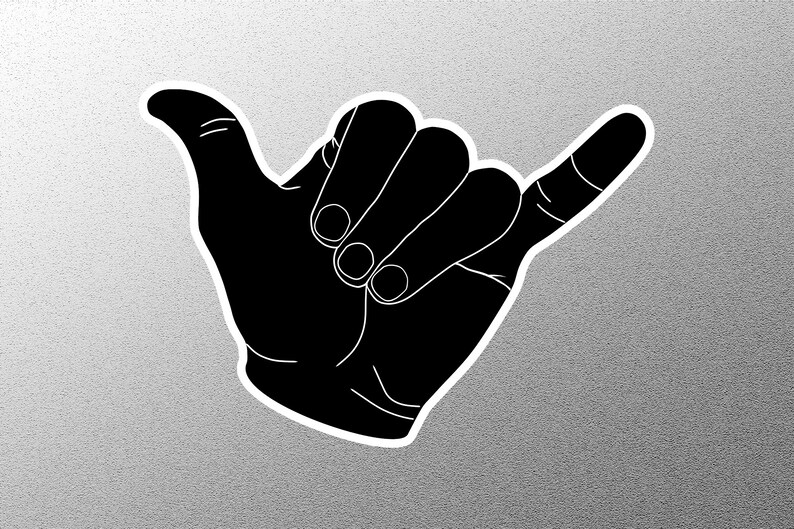 Shaka Silhouette Svg Shaka Outline Svg Shaka Tshirt Designs - Etsy New ...