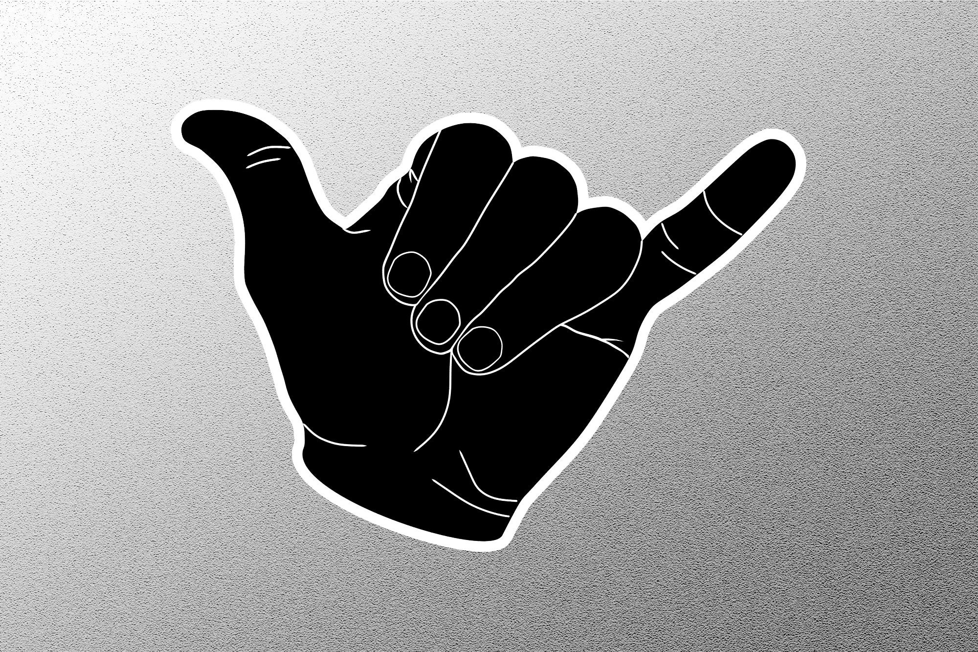 Shaka Silhouette Svg Shaka Outline Svg Shaka Tshirt Designs - Etsy ...