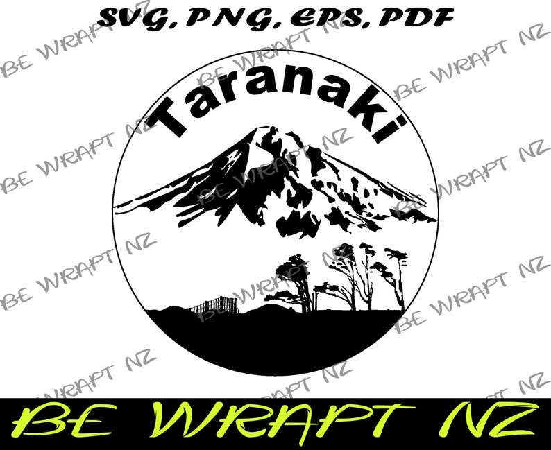 Mount Taranaki Svg, Mountain Svg, Taranaki Sticker, Svg Sticker, Svg ...
