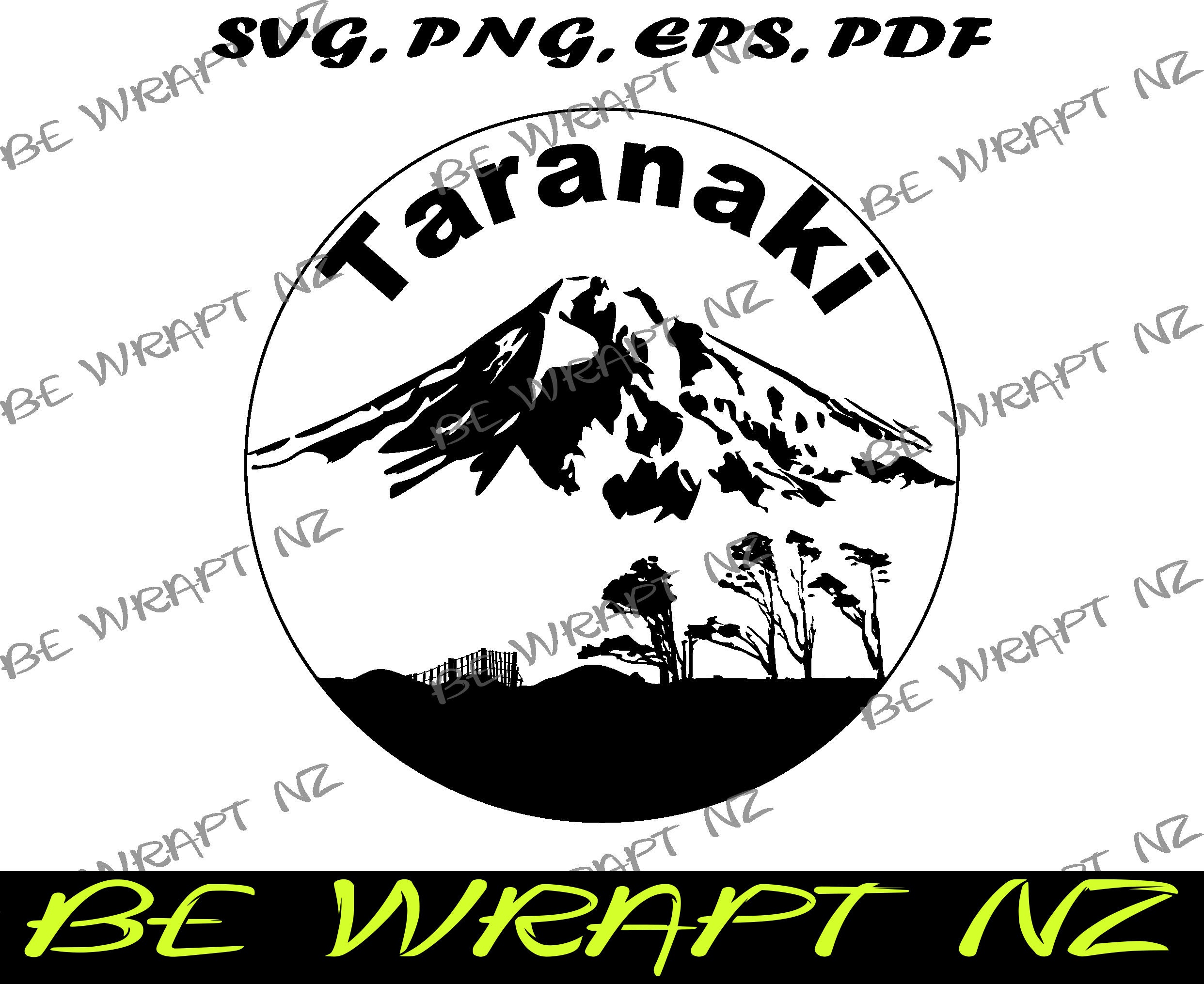 Mount Taranaki Svg, Mountain Svg, Taranaki Sticker, Svg Sticker, Svg ...