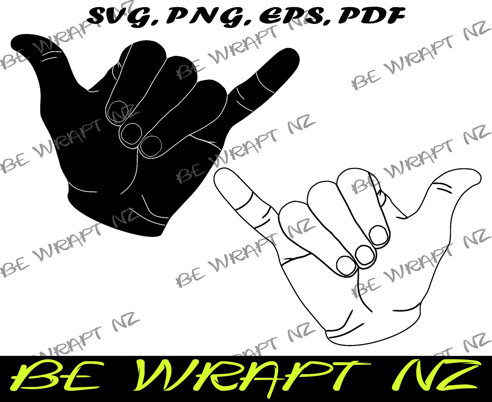 Shaka Silhouette Svg, Shaka Outline Svg, Shaka Tshirt Designs - Etsy