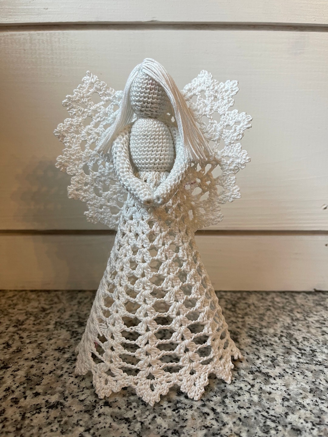 Crocheted Angel Christmas Tree Topper - Etsy