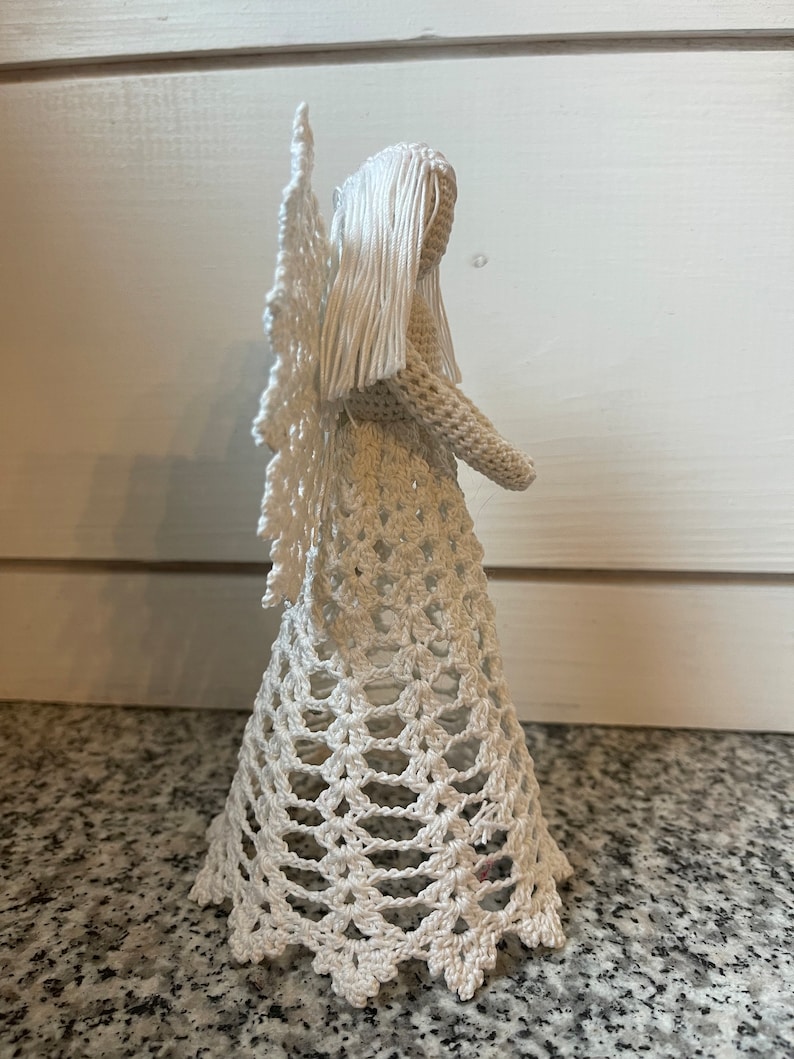 Crocheted Angel Christmas Tree Topper - Etsy
