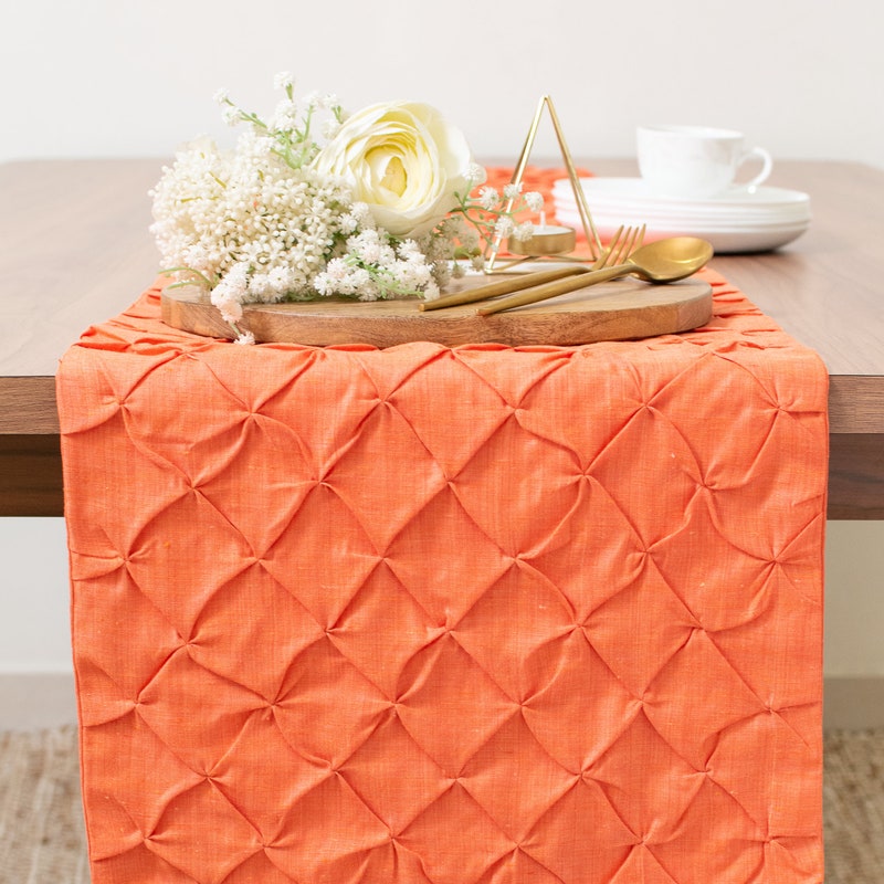 Orange Table Runner - Etsy