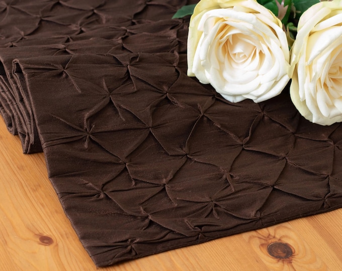 Chocolate Brown Table Runner Polyester Wedding Table Runners - Etsy
