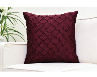 Maroon Pillow - Etsy