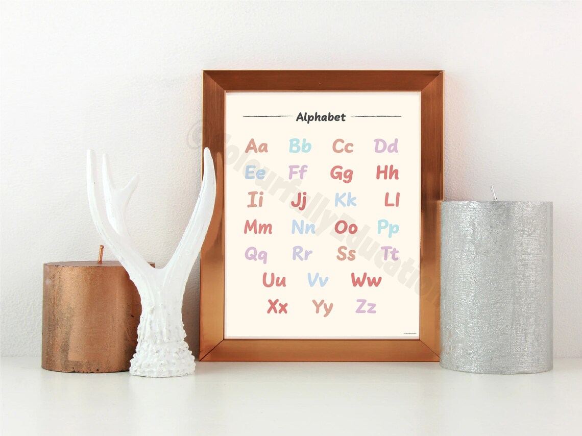 Printable 6 Poster Set, Nursery Art, Kindergarten Classroom, Preschool ...