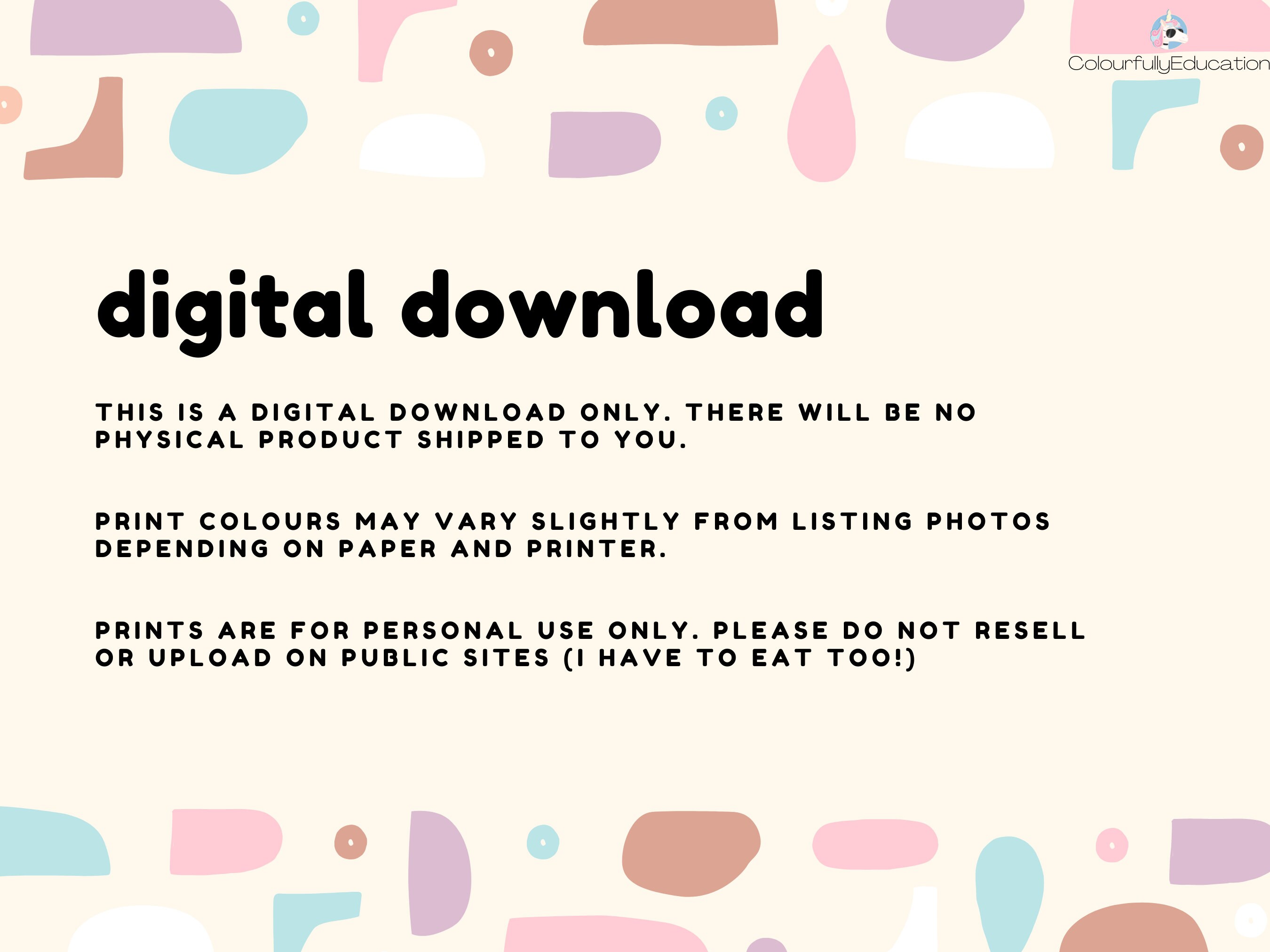 Printable Shapes Poster, Nursery Art, Kindergarten Classroom, Preschool ...