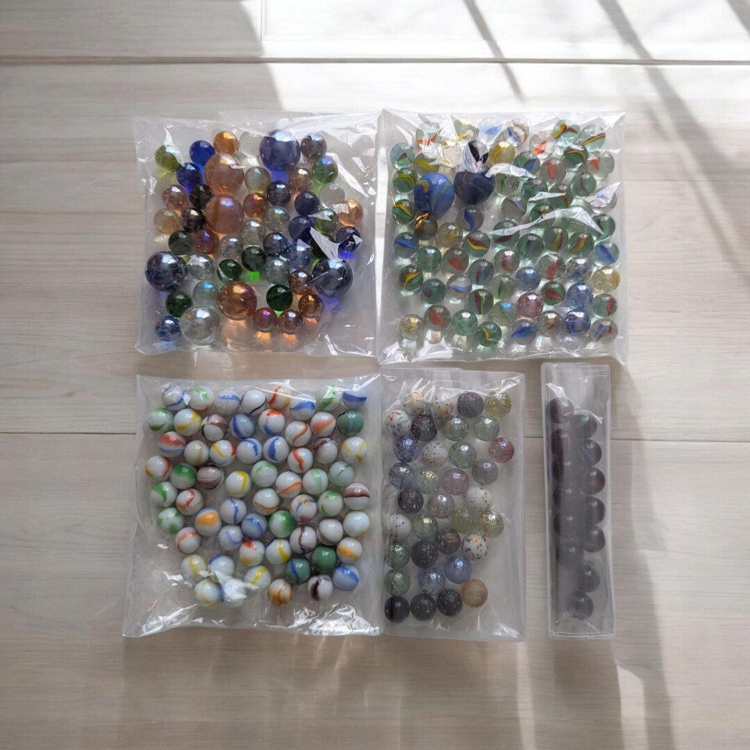 Vintage Glass Marbles, Assorted Colors, Lot of Vintage Marbles ...