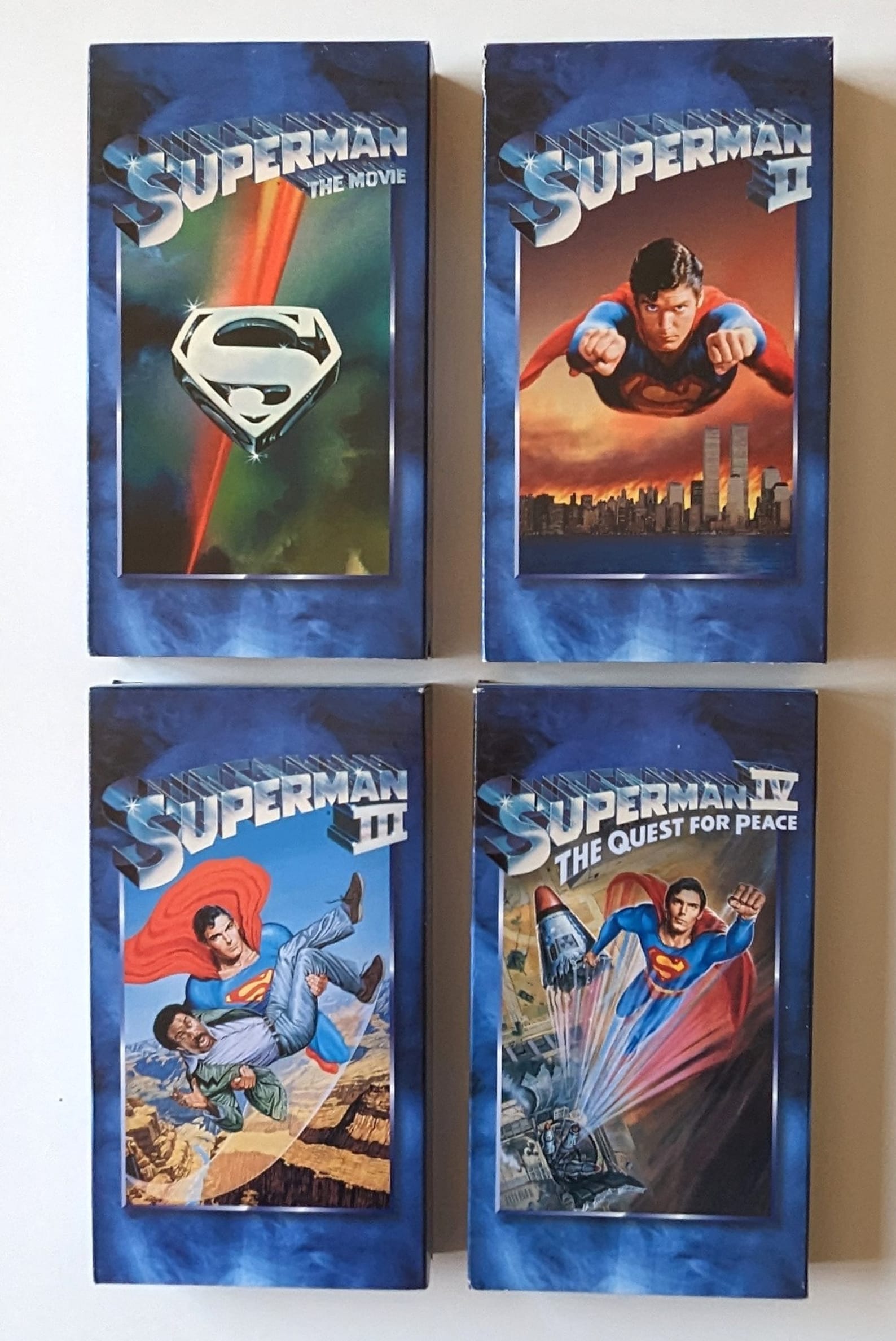 2001 Superman Movies Bundle 4 VHS Tapes / Superman / VHS Set / Superman ...