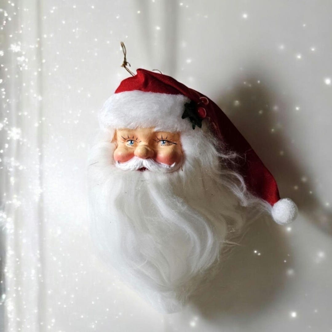 Vintage Kitsch Hanging Santa / Retro Santa / - Etsy