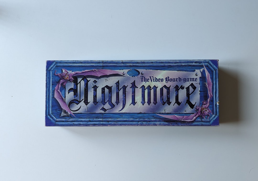 1991 Nightmare Boardgame / VHS Boardgame / Scary Party Board - Etsy
