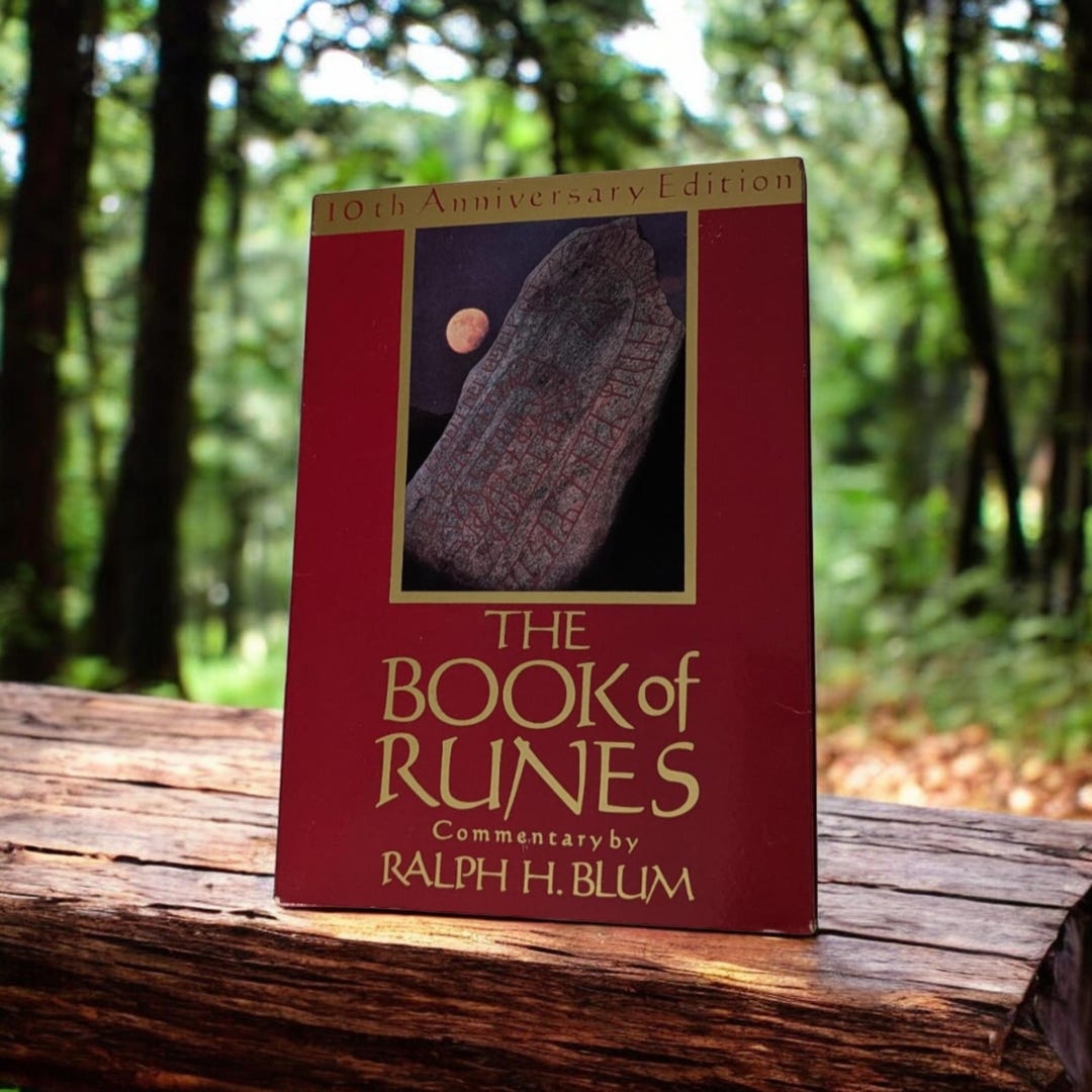 1993 Book of Runes, in Original Box, Runes Book and Bag / Vintage 90s ...