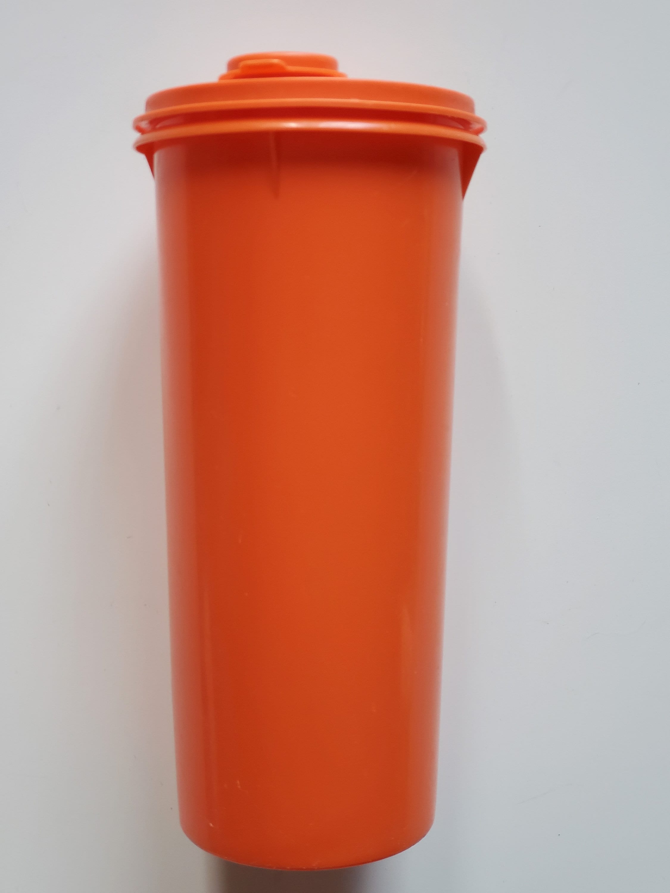 Vintage Orange Tupperware Tall Cannister With Spouted Lid / - Etsy