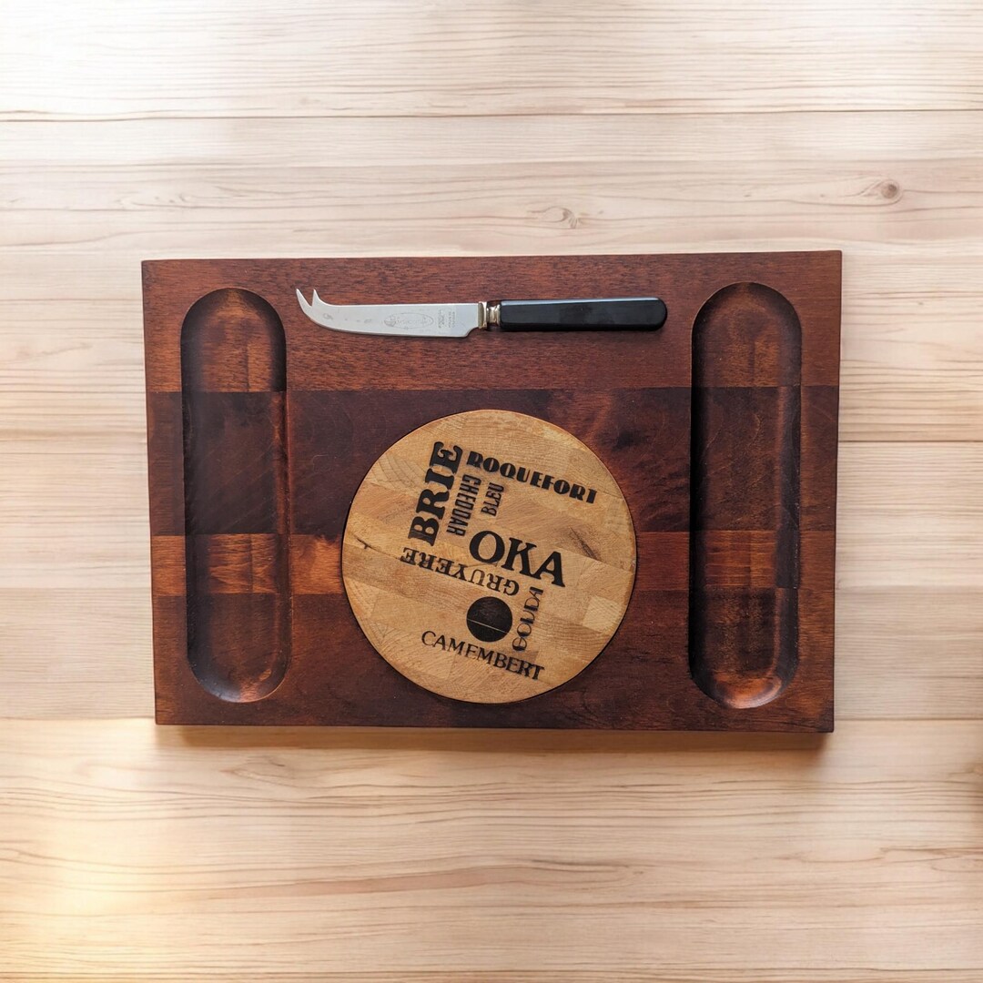 Midcentury Solid Wood Baribocraft Cheese Board / Baribocraft Quebec ...