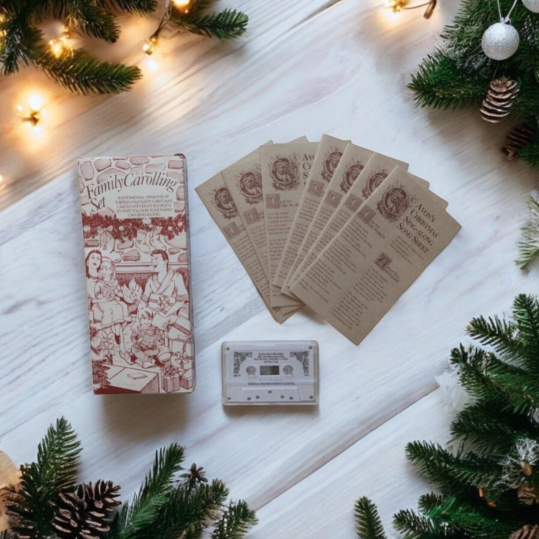 1970s 1980's Avon Family Caroling Set / Cassette Tape, Lyrics in ...