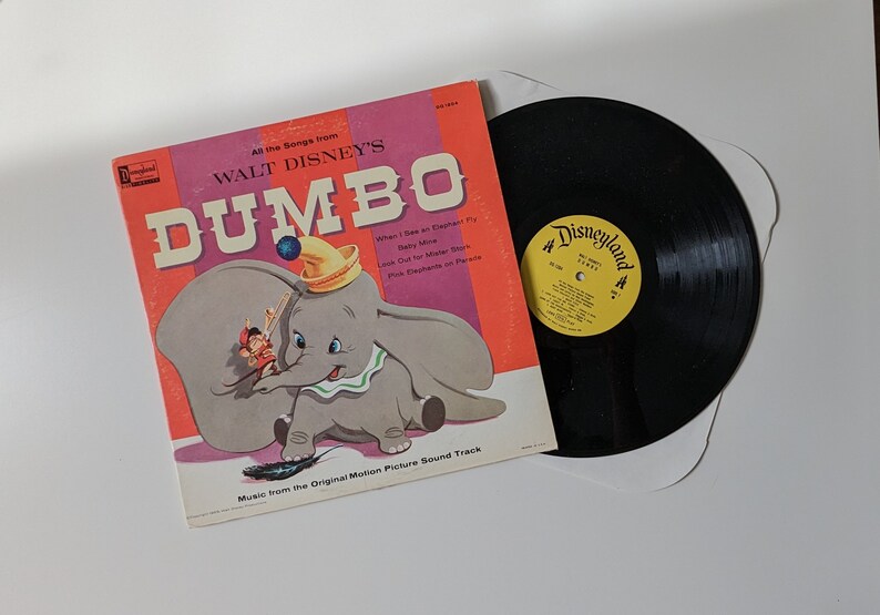 1959 Vintage 'dumbo' Vinyl Record / DISNEYLAND - Etsy