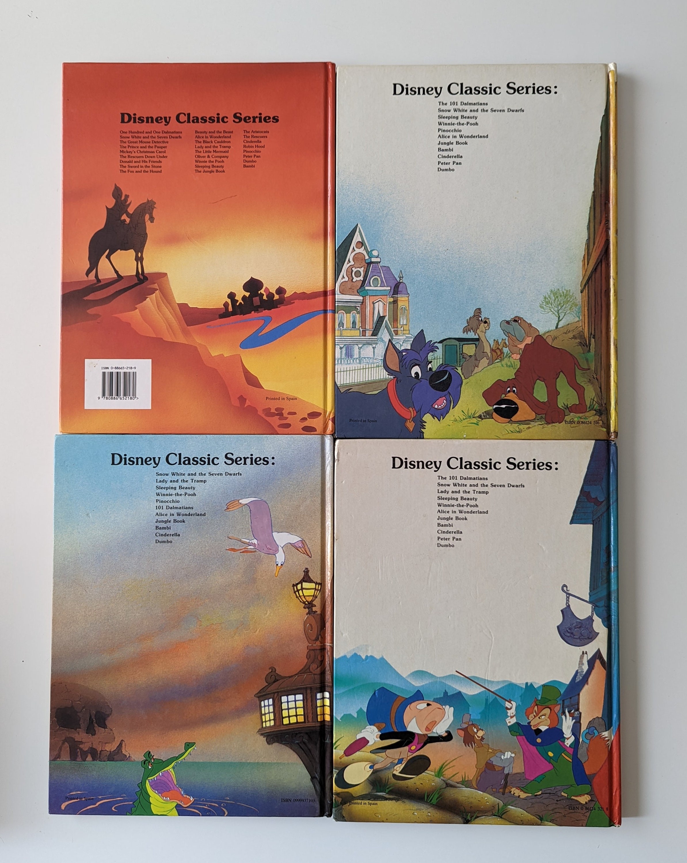 Vintage Disney Classic Books set of 4 1986 1992 / Vintage - Etsy Canada