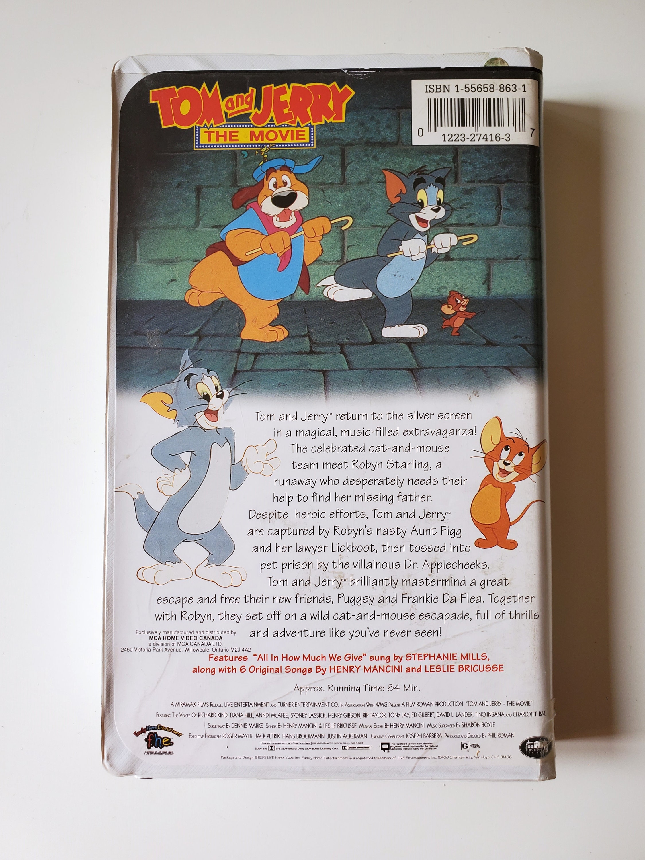 1992 Tom and Jerry the Movie VHS / 1990s / Vintage Movies / 1990s ...