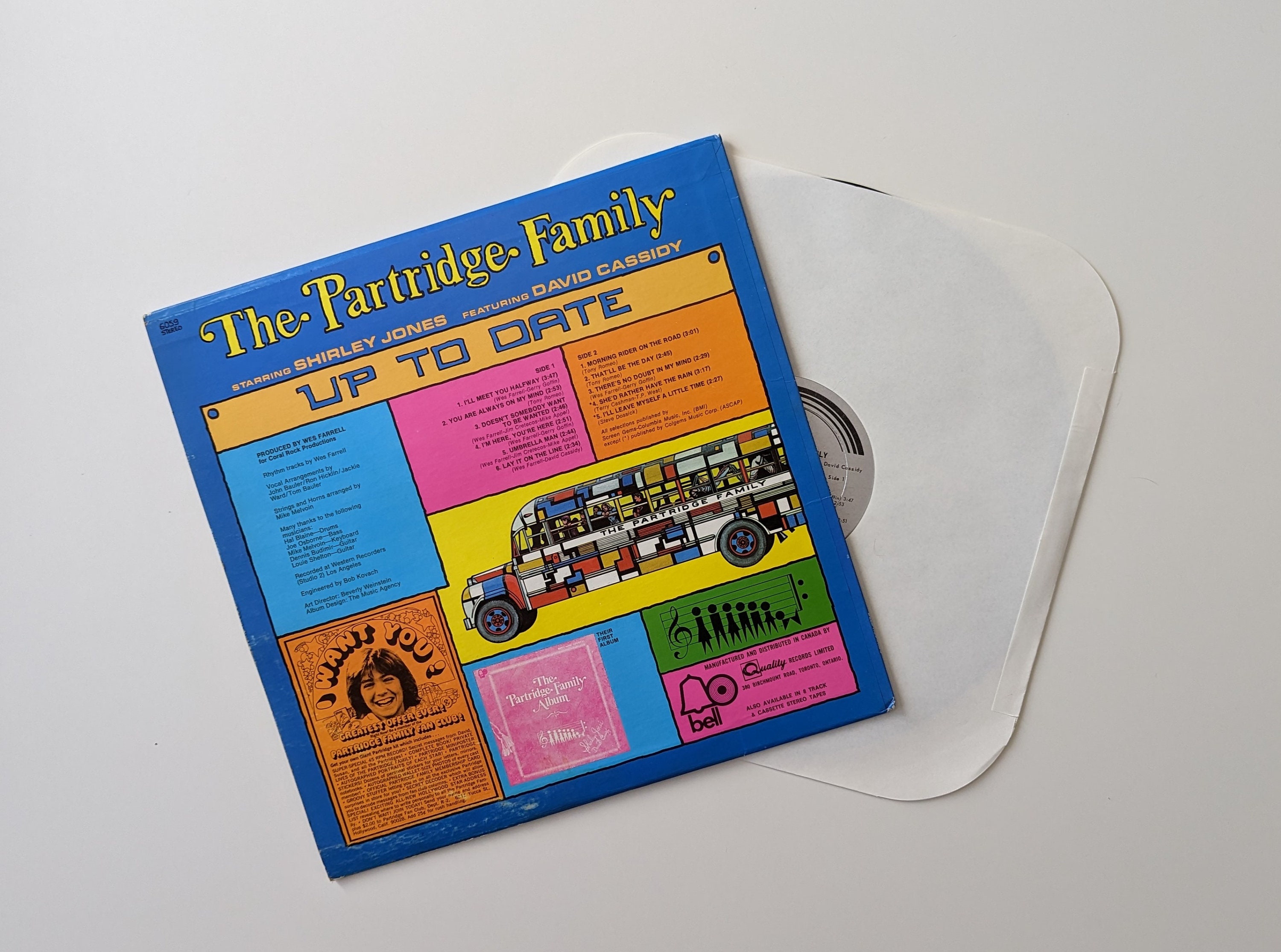 The Partridge Family up to Date Vinyl Record / Starring Shirley Jones ...