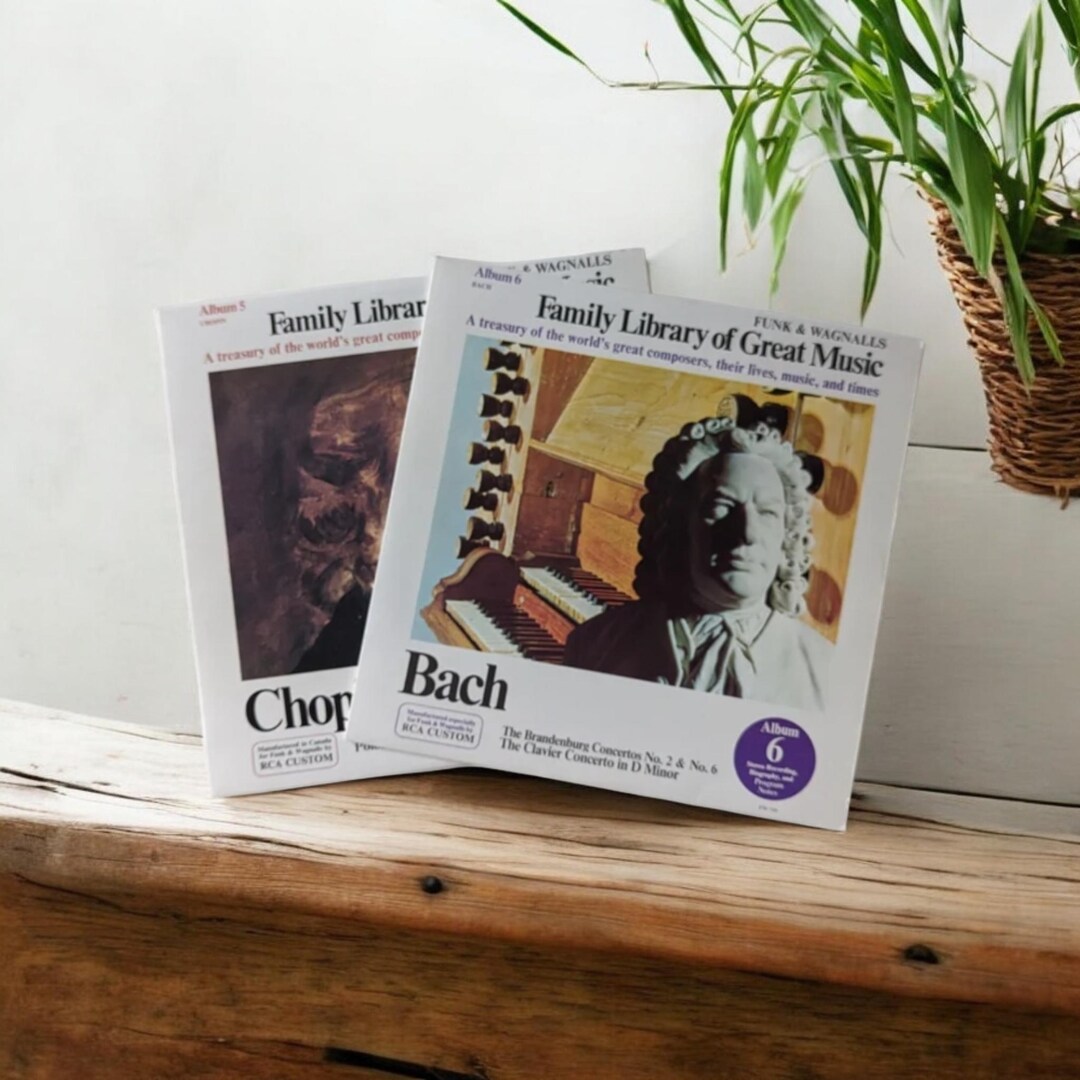 Set of (2) Classical Vinyl Records Bach and Chopin / Vintage Records ...